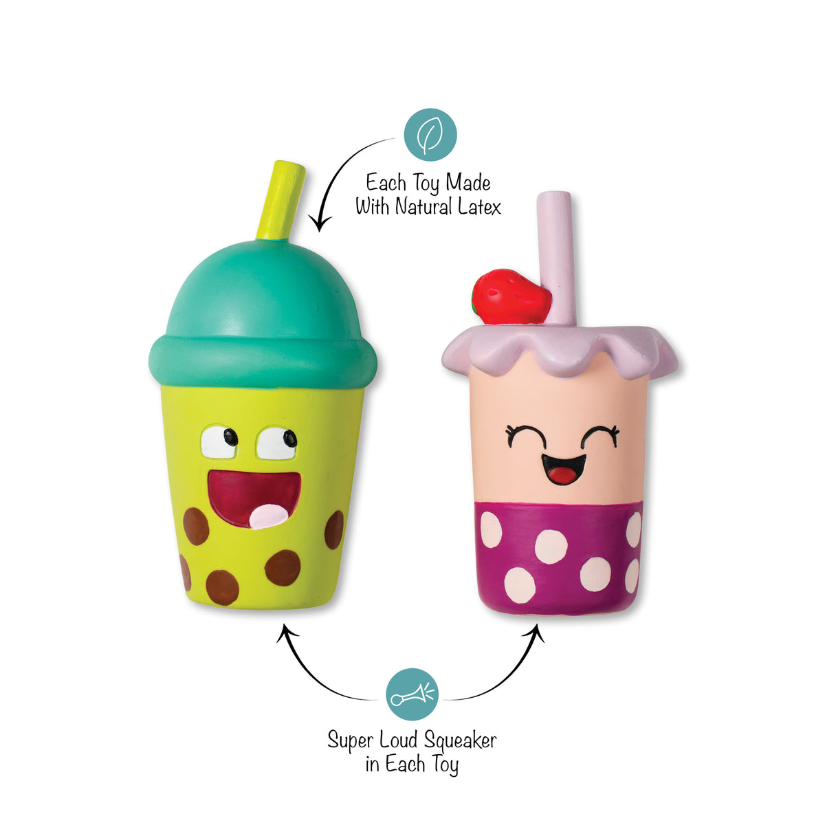 PETSHOP BEST-TEAS 2 PIECE LATEX DOG TOY – PetShop by Fringe Studio